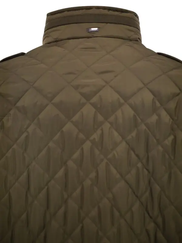 Herno Diamond Quilted Long-sleeved Jacket