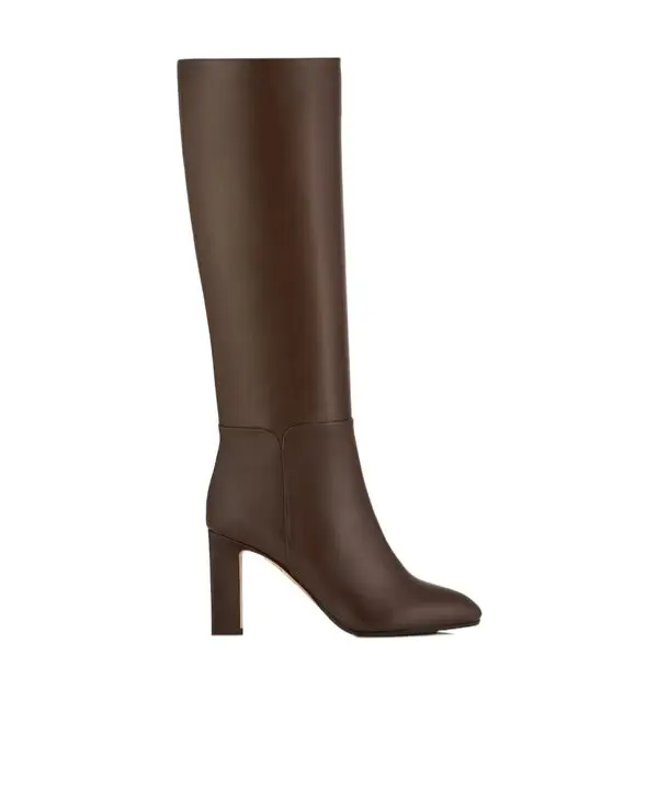 AQUAZZURA Mid-heeled Round Toe Boots - Brown