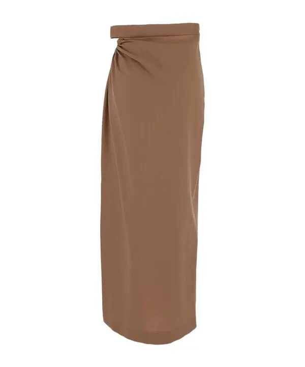 Max Mara Slit Skirt - Brown