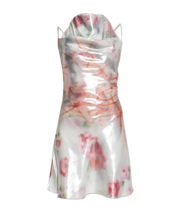 DIESEL® D-ebra Floral Mini Dress - Gray/pink