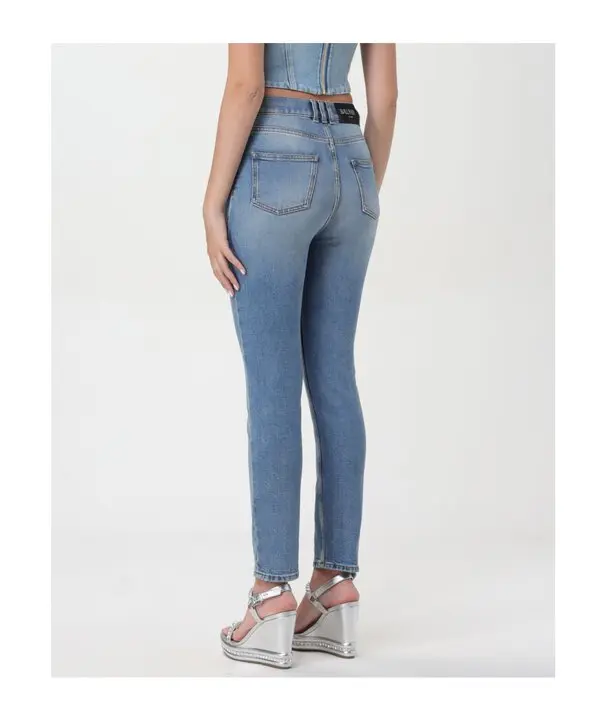 Balmain Logo-patch Tapered Jeans