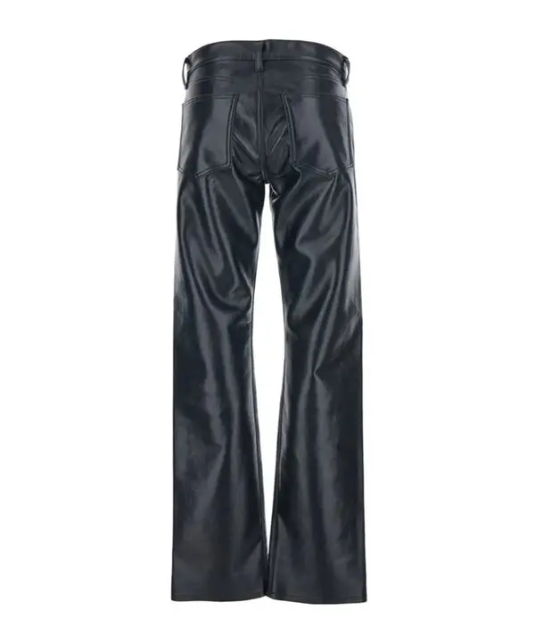 AGOLDE Leather-blend Straight-leg Pants