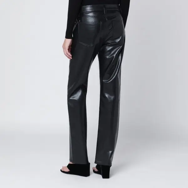 AGOLDE Leather-blend Straight-leg Pants