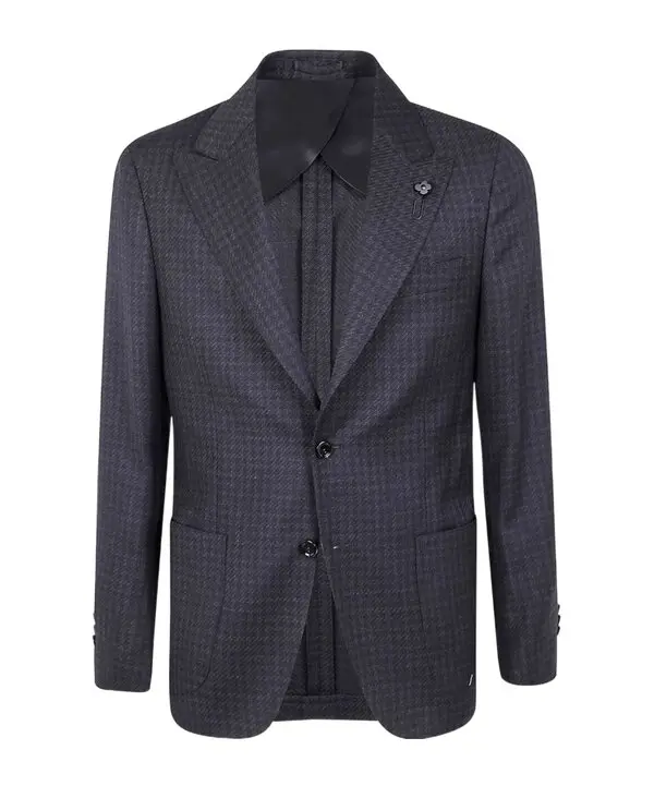 LARDINI Houndstooth-pattern Blazer