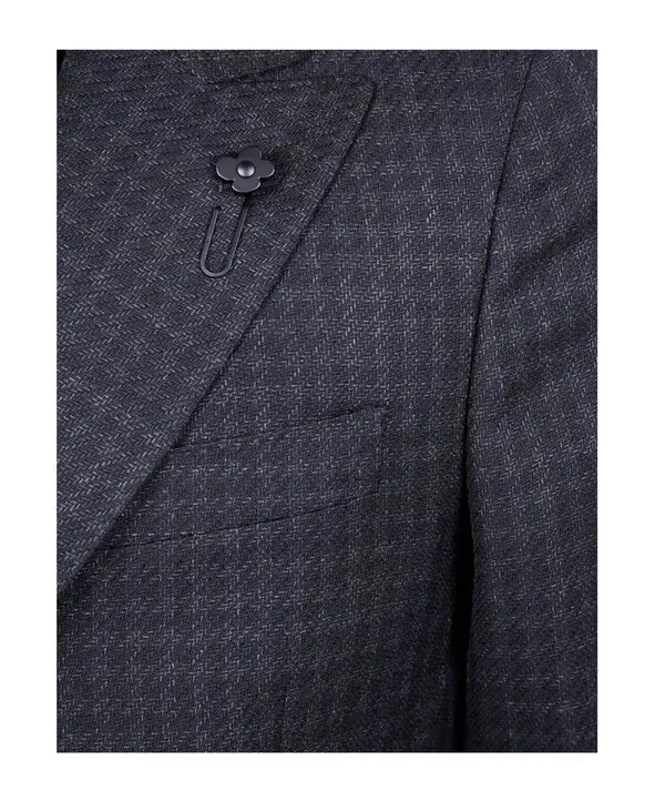 LARDINI Houndstooth-pattern Blazer