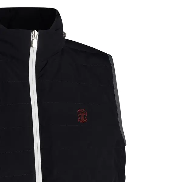 Brunello Cucinelli Quilted Puffer Gilet - Navy Blue
