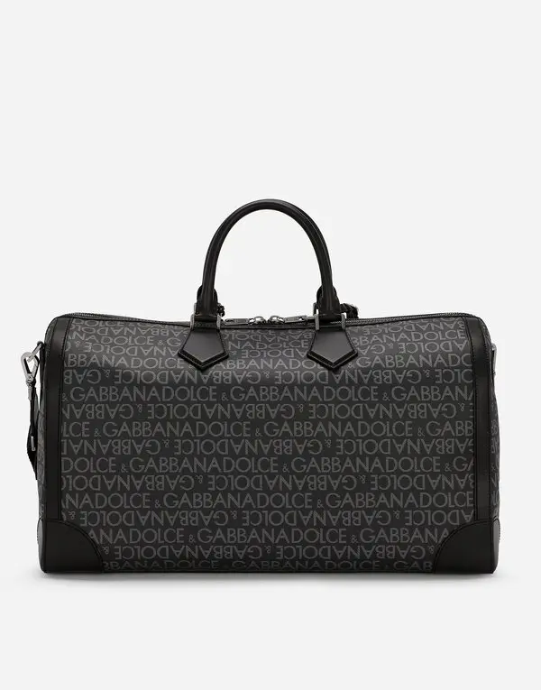 Dolce & Gabbana Printed Jacquard Holdall - Black