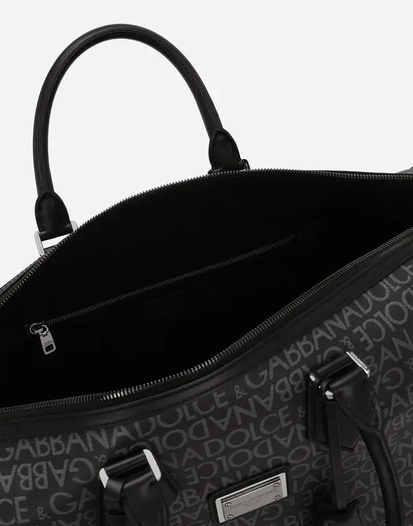 Dolce & Gabbana Printed Jacquard Holdall - Black