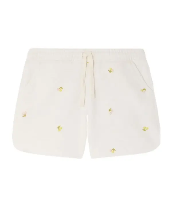 Bonpoint Cherry Print Fleece Shorts