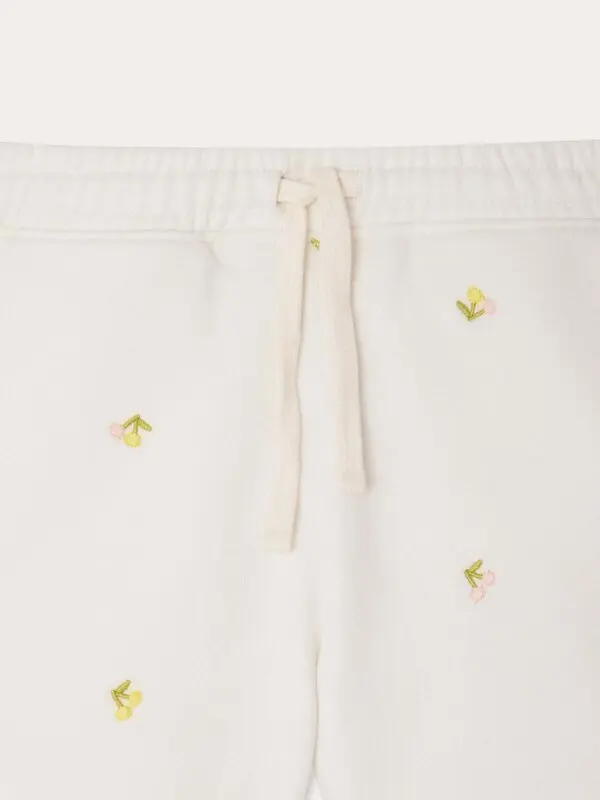 Bonpoint Cherry Print Fleece Shorts