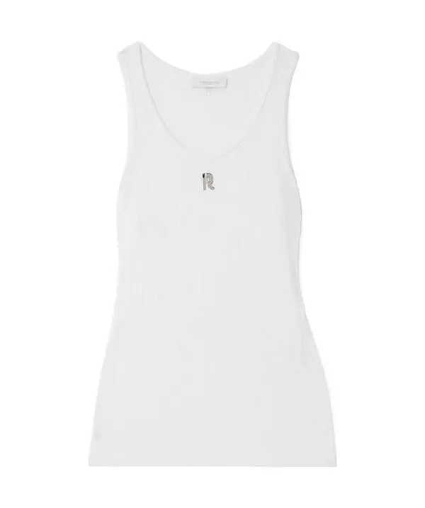 Rabanne Logo-plaque Sleeveless Tank Top