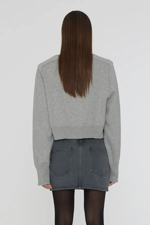 ROTATE BY BIRGER CHRISTENSEN Crystal Logo Mélange Jumper