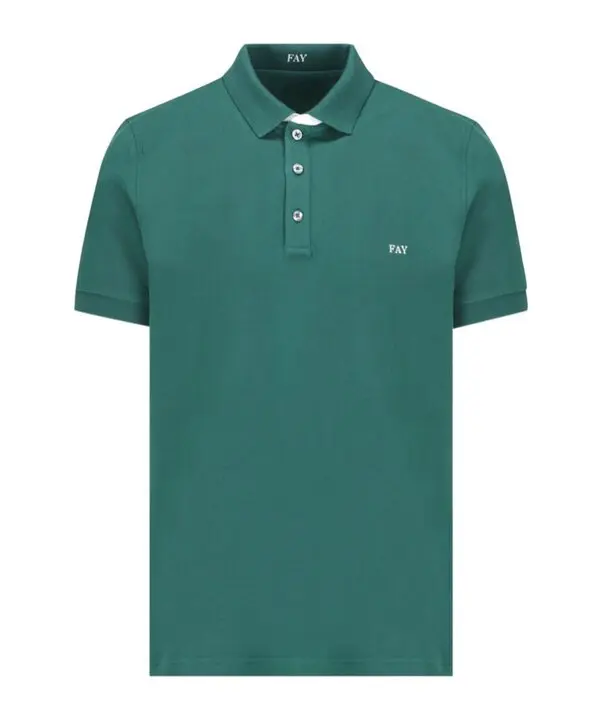 FAY Logo-embroidered Short-sleeved Polo Shirt