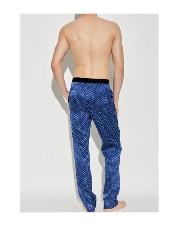 TOM FORD Polka-dot Pattern Pyjama Pants - Navy Blue