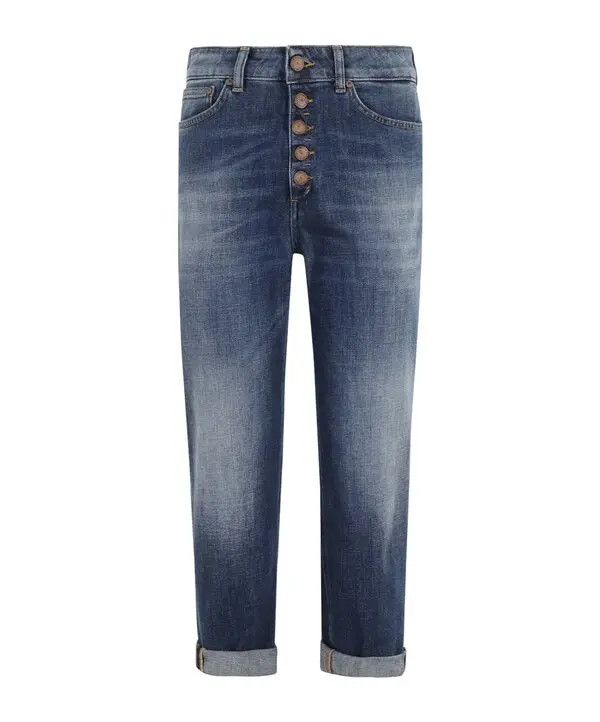 DONDUP Logo-patch Straight-leg Jeans - Blue