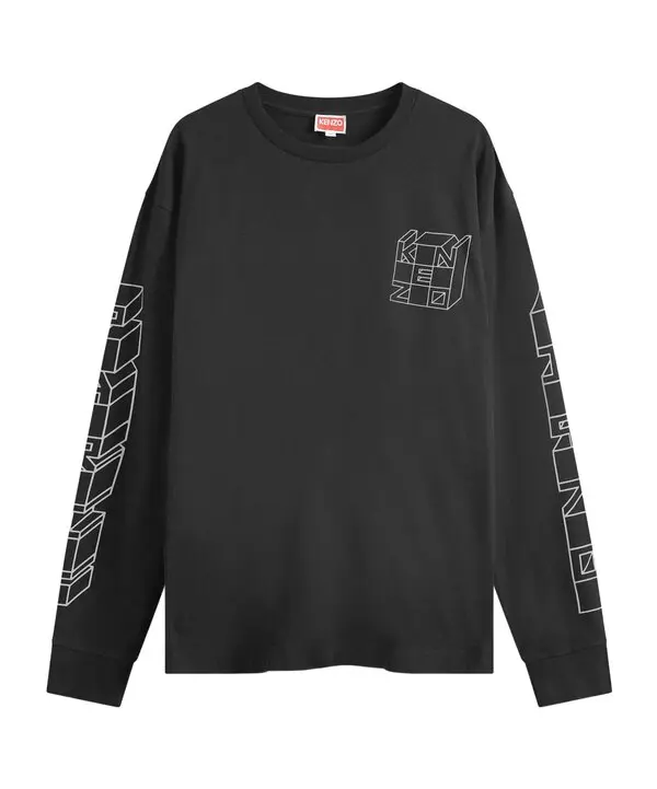 Kenzo Logo Printed Long-sleeved T-shirt