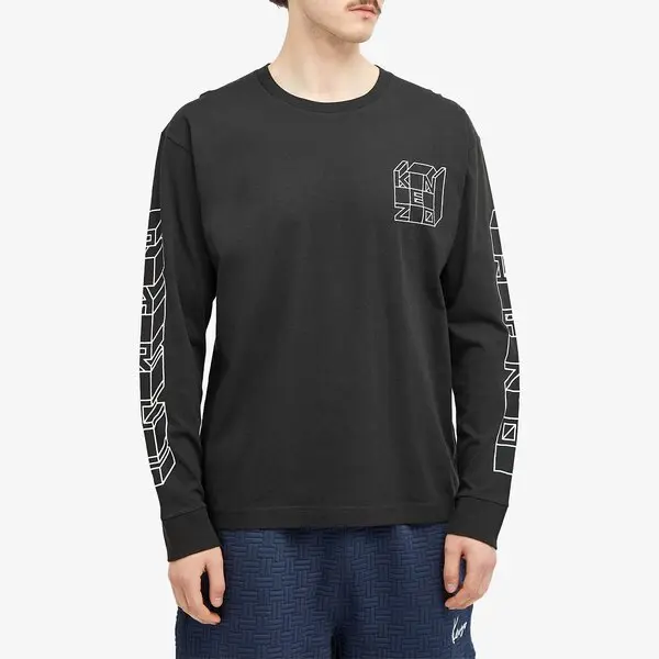 Kenzo Logo Printed Long-sleeved T-shirt