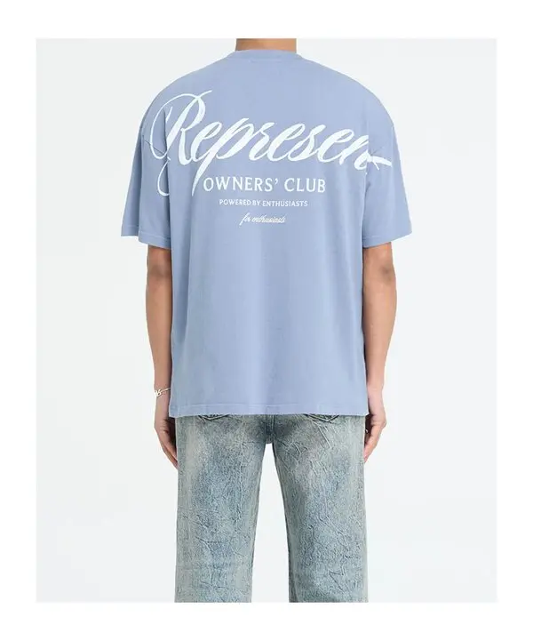 REPRESENT Owners' Club Logo T-shirt - Gray-blue