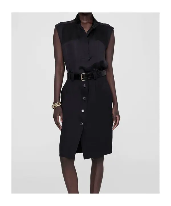 ANINE BING Belt Loop Skirt