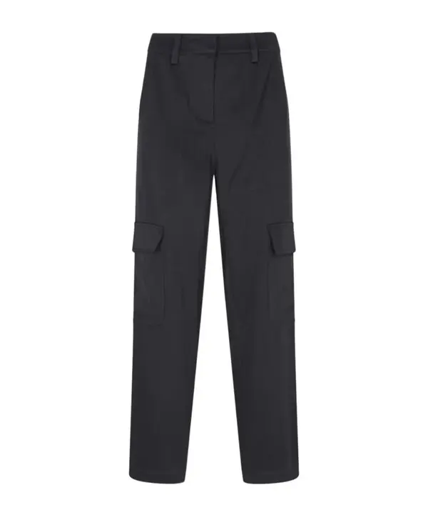 Michael Kors Satin High Waist Trousers - Black