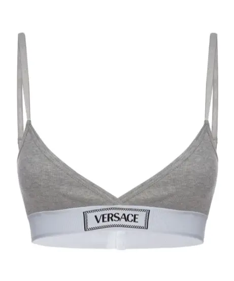 Versace Rib Bra - White