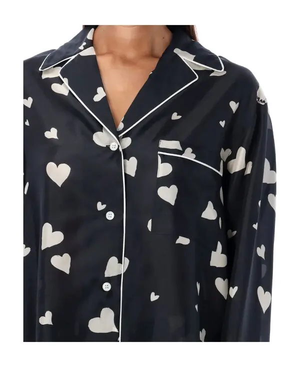 Marni Heart Print Pyjama Shirt