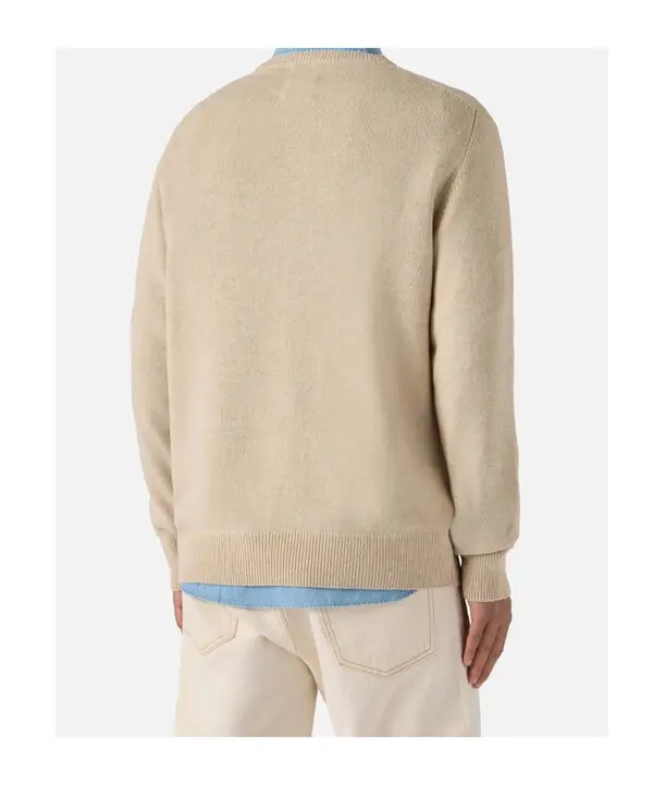 MC2 SAINT BARTH Vacanze Di Natale Logo Jacquard Jumper - Beige