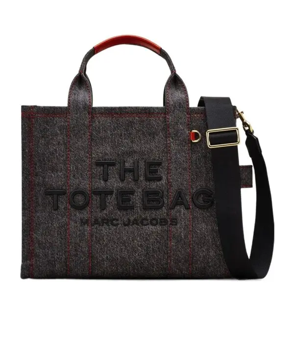 Marc Jacobs Denim Medium Tote Bag - Black