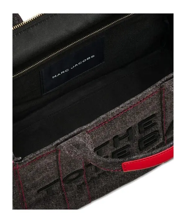 Marc Jacobs Denim Medium Tote Bag - Black