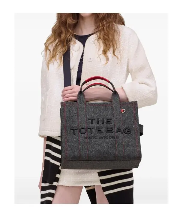 Marc Jacobs Denim Medium Tote Bag - Black