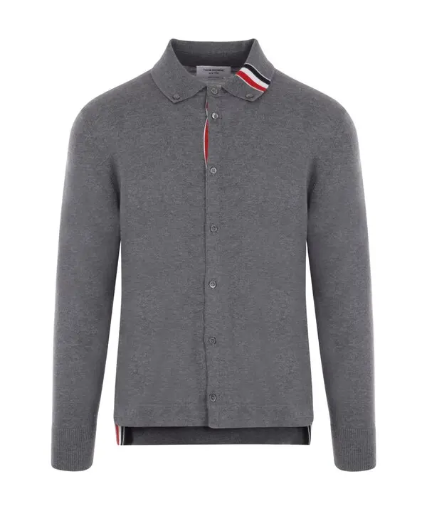Thom Browne Striped Trim Knitted Cardigan