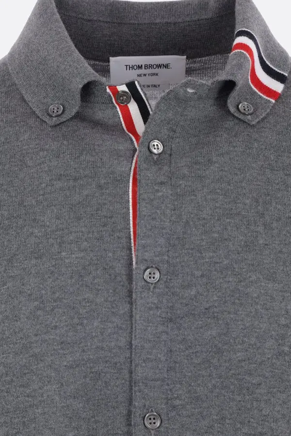 Thom Browne Striped Trim Knitted Cardigan