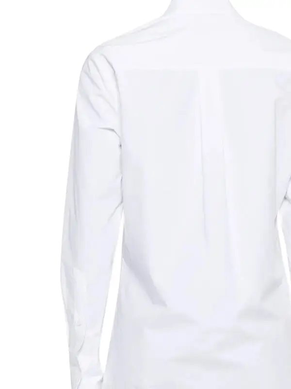 Coperni Layered Shirt Dress With Lapel Collar