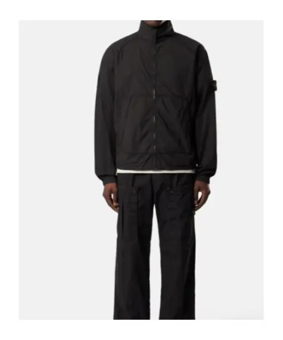 Stone Island Tela Paracadute Track Jacket - Black