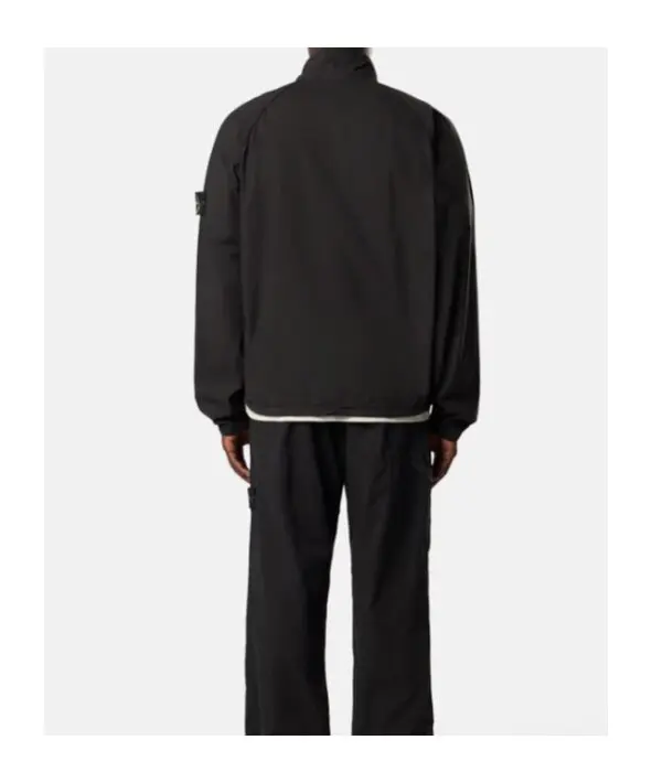 Stone Island Tela Paracadute Track Jacket - Black