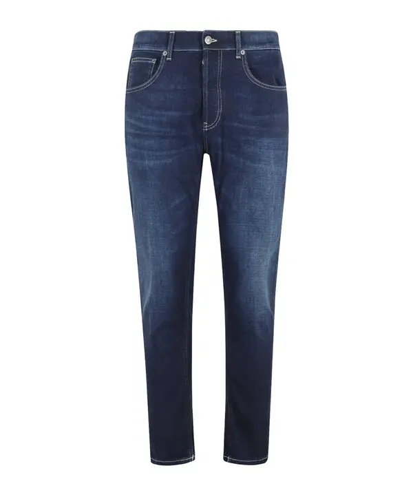 DONDUP Faded-wash Cotton Jeans - Blue
