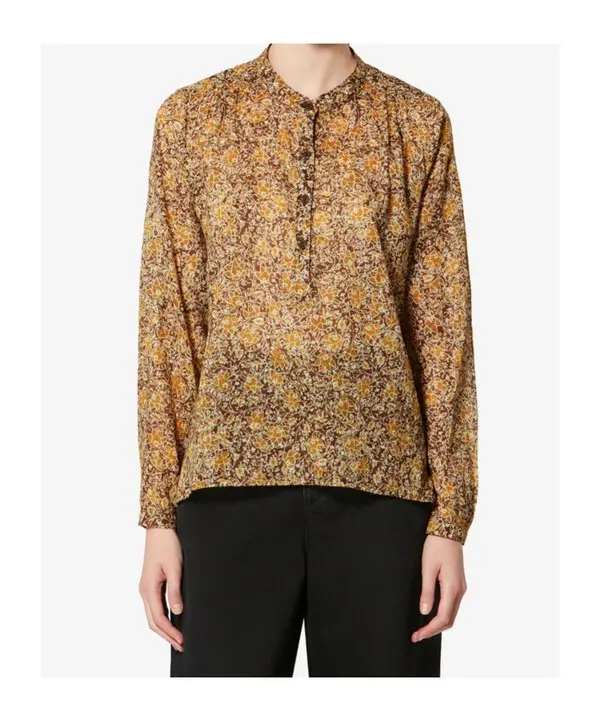 Isabel Marant Étoile Maria Voile Floral Printed Blouse - Khaki