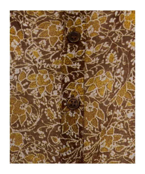 Isabel Marant Étoile Maria Voile Floral Printed Blouse - Khaki