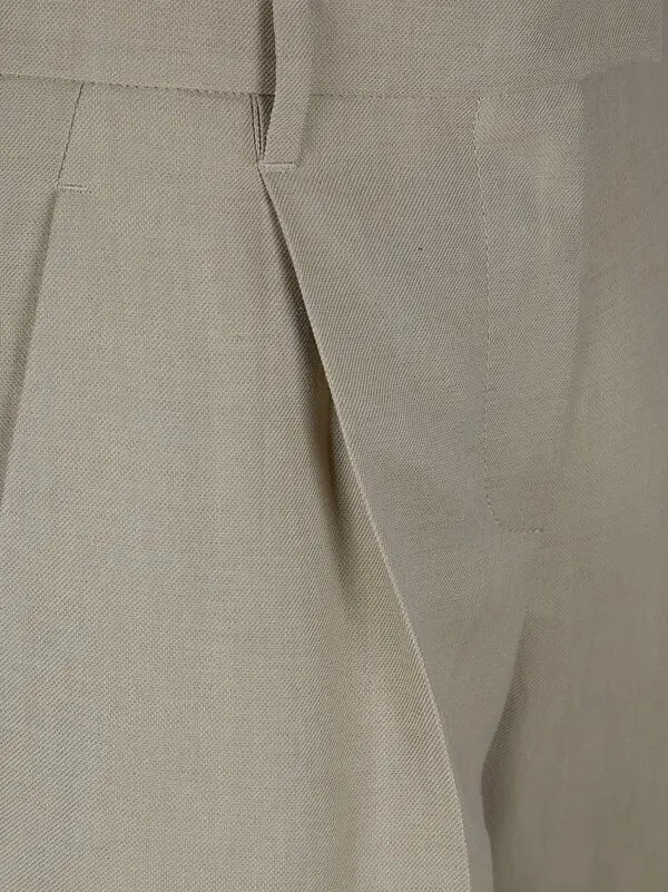 Brunello Cucinelli Pleated Straight-leg Trousers - Gray