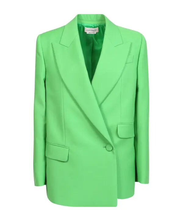 Alexander McQueen Double-breasted Asymmetric Blazer