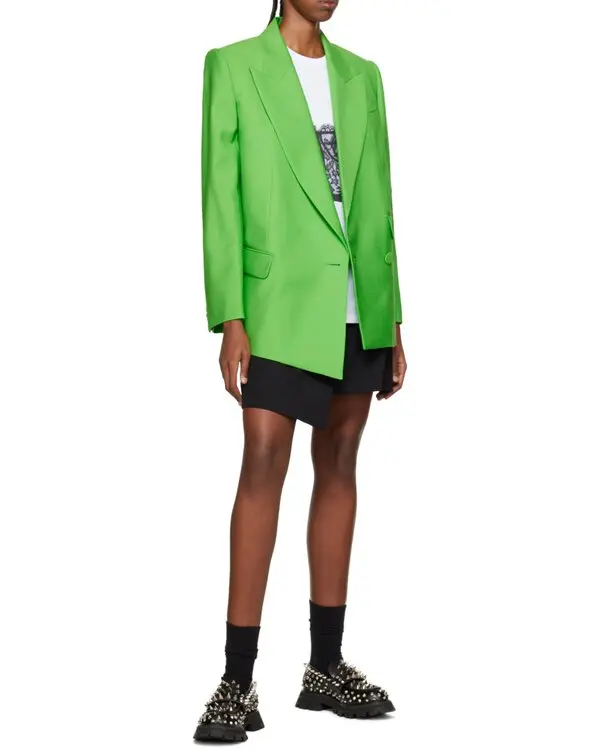 Alexander McQueen Double-breasted Asymmetric Blazer