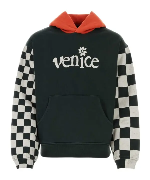 ERL Venice Checkered Long Sleeve Hoodie