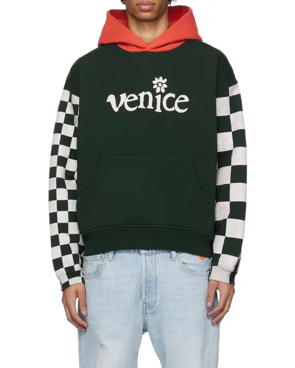ERL Venice Checkered Long Sleeve Hoodie