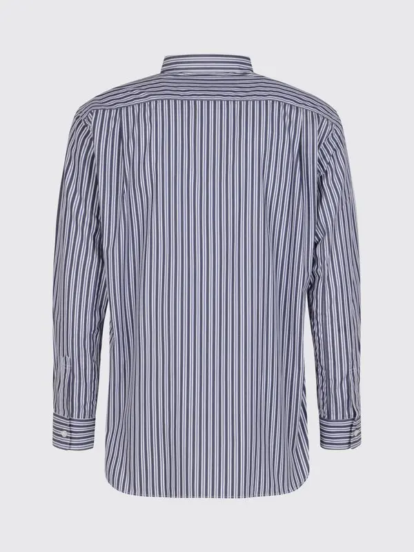 Comme Des Garçons Striped Button-up Shirt - Gray