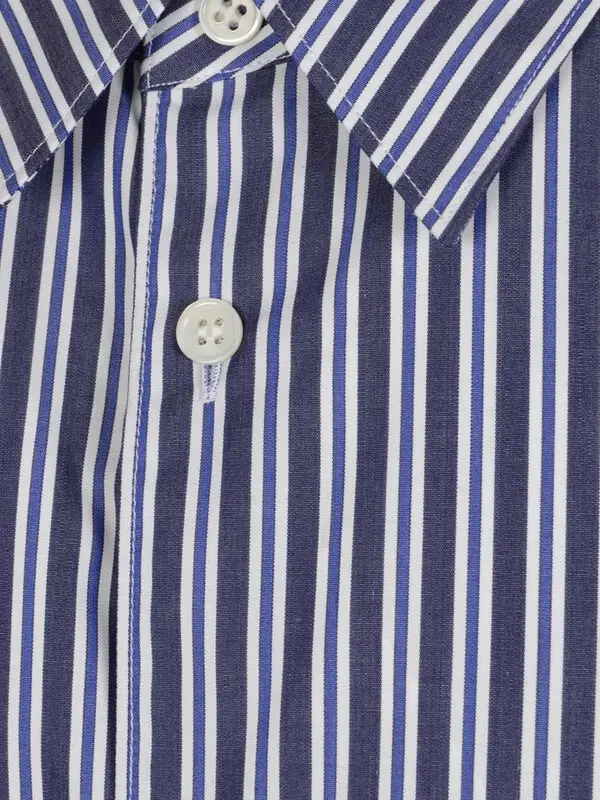 Comme Des Garçons Striped Button-up Shirt - Gray