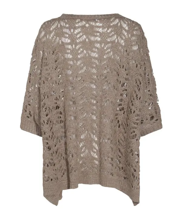 Brunello Cucinelli Openwork Knitted Crewneck Jumper