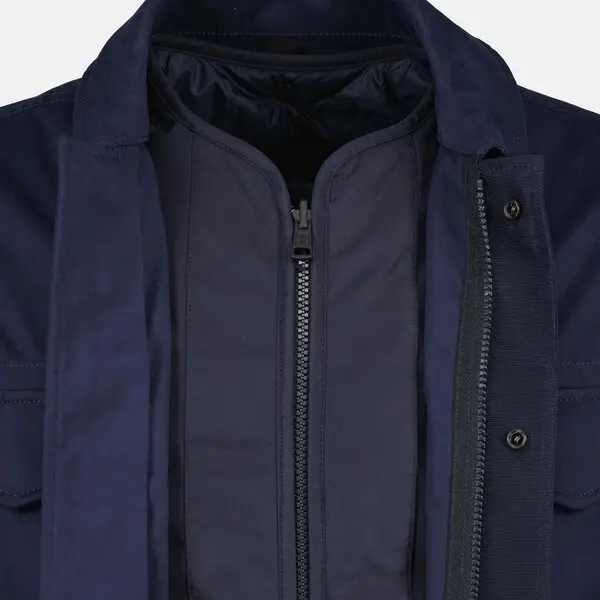 Moncler Roquille 3-in-1 Reversible Shirt Jacket - Midnight Blue