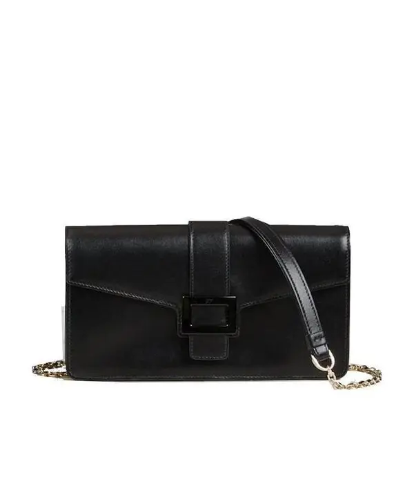 ROGER VIVIER Chain Shoulder Bag - Black