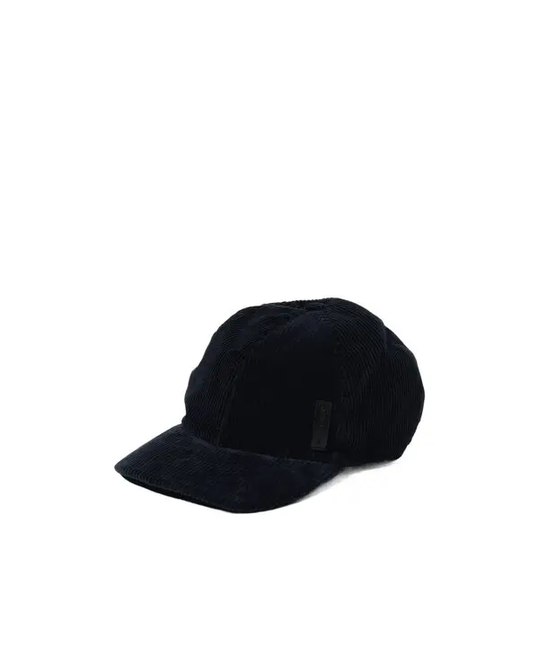 Emporio Armani Corduroy Baseball Hat - Navy Blue