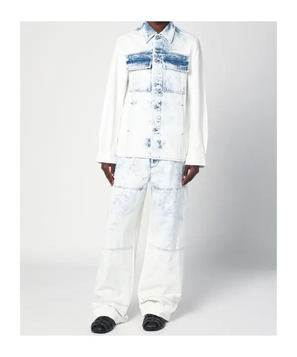 Dries Van Noten Acid Wash Drawstring Jeans